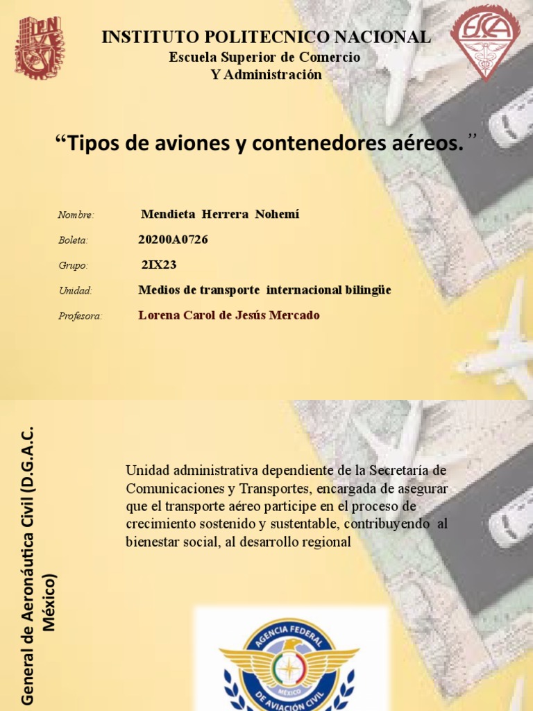 Tipos de Contenedores Aéreos y Aviones | PDF | Gases | Transporte