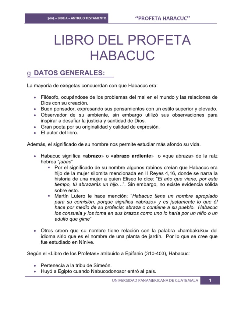 HABACUC | PDF