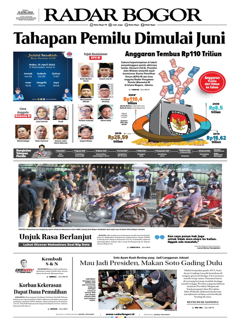 Epaper Radar Bogor 13 April-2022 | PDF