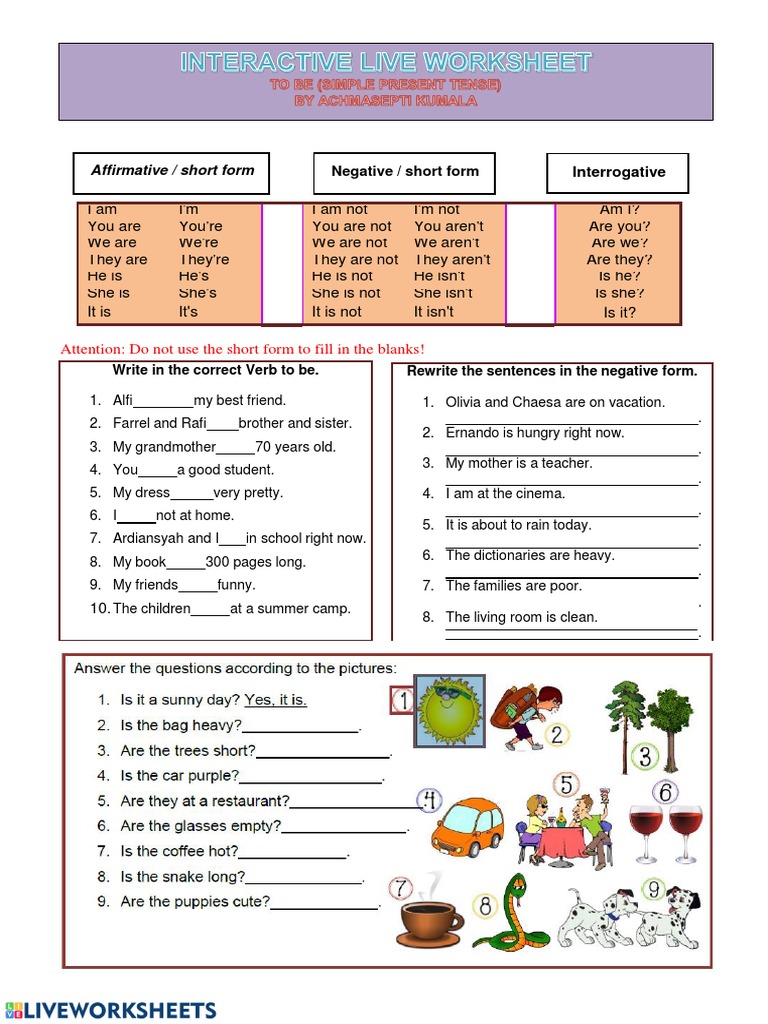 Affirmative / Short Form: Attention: Do Not Use The Short Form To Fill ...