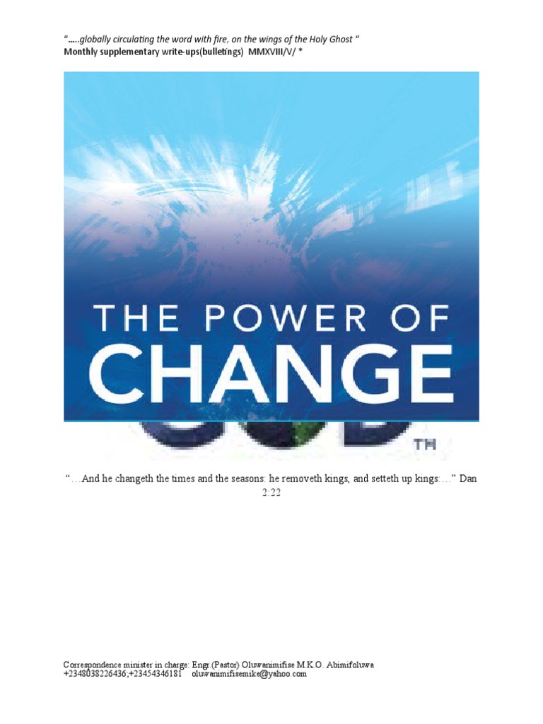 The Power of Change | PDF