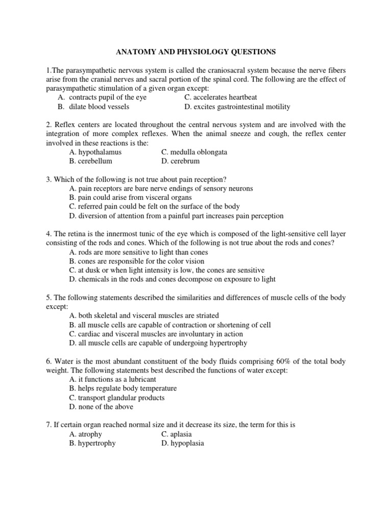 Anatomy & Physiology Ansci Q&A | PDF | Heart | Testicle