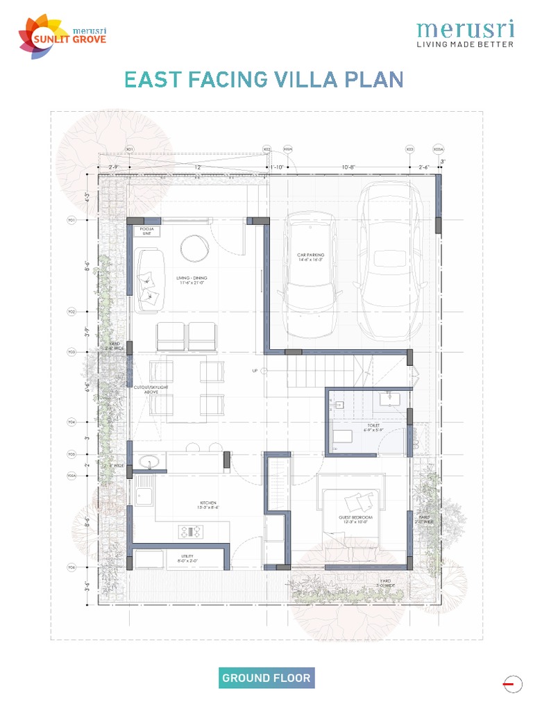 Merusri Sunlit Grove-East Facing Villa Plan | PDF