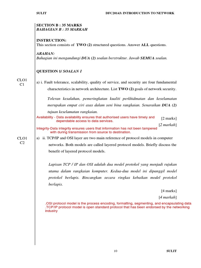 Past Year Questions - DFC20143 | Download Free PDF | Computer Network ...