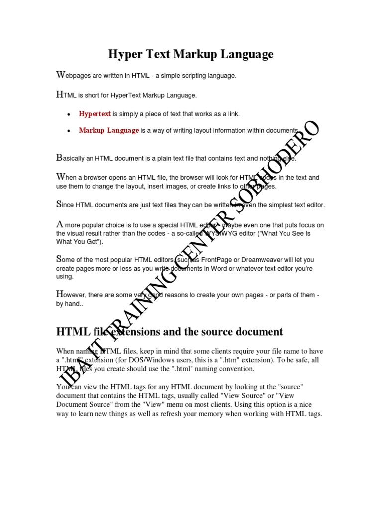 HTML Complete | PDF | Html Element | Html