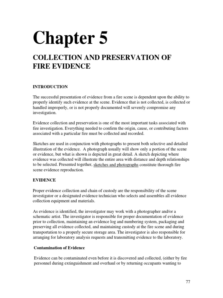 Guide For Conducting Marine Fire Investigations Chapter 5 | PDF ...