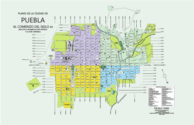 Plano De La Ciudad De Puebla 1910 Pdf