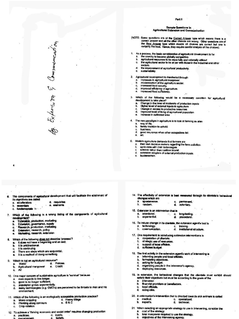 Agricultural Extension and Communication | PDF