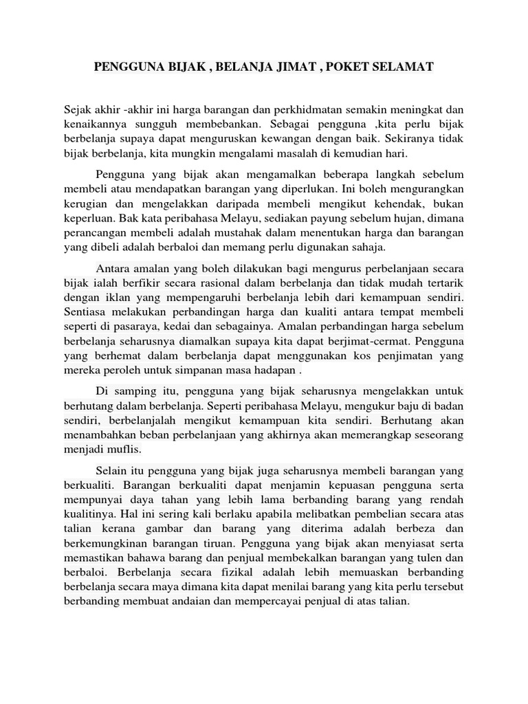 Pengguna Bijak | PDF