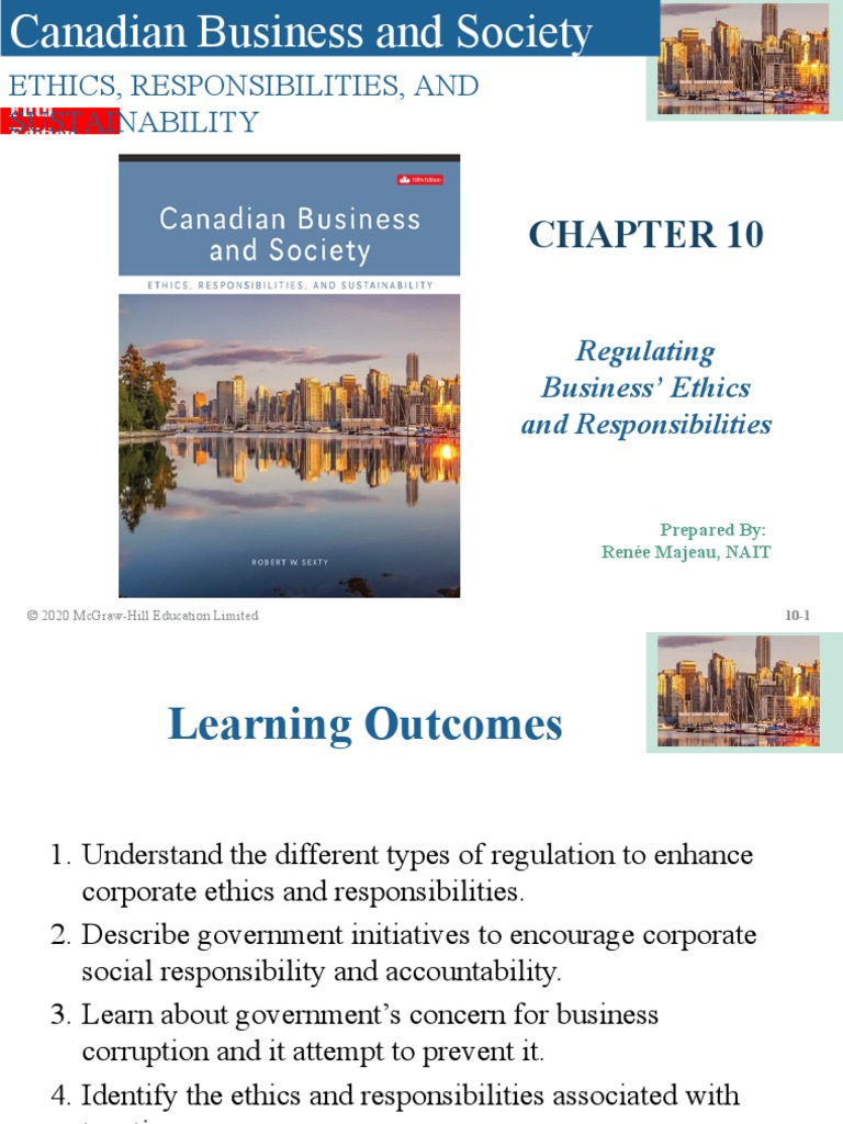 Regulating Business' Ethics and Responsibilities | PDF | Taxes | Government