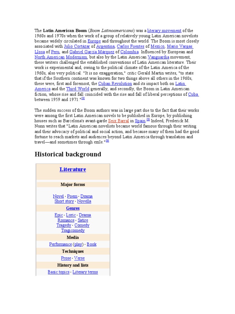 Latin American Boom | PDF