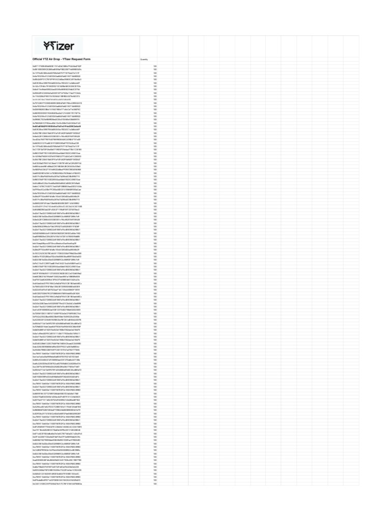 Official YTZ Air Drop | PDF
