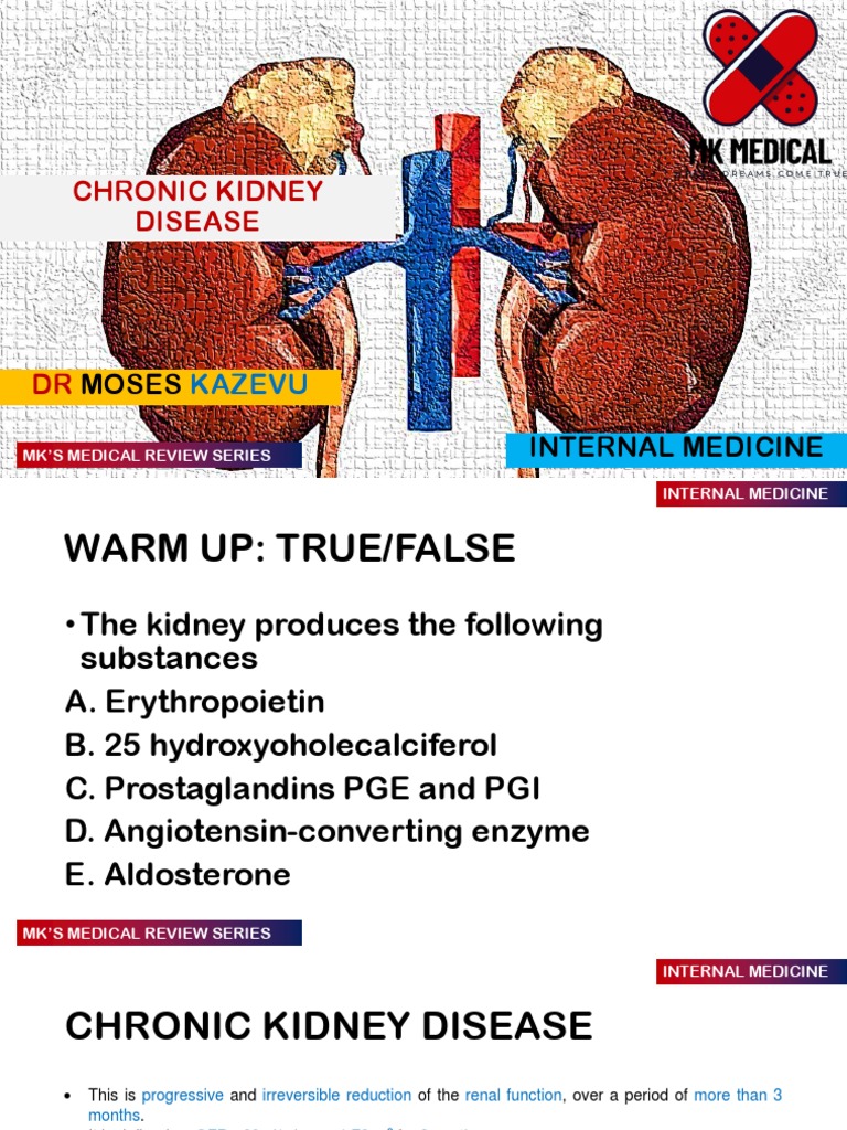 Chronic Kidney Disease DR Moses Kazevu | PDF | Kidney Disease | Chronic Kidney Disease