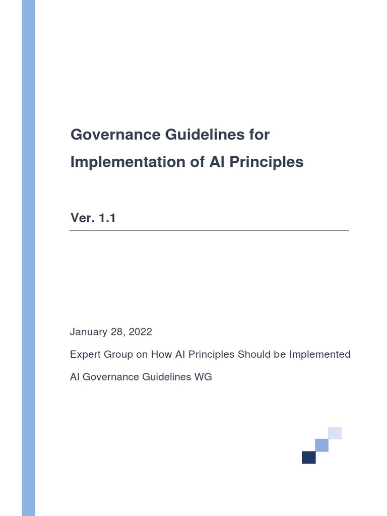 Governance Guidelines For Implementation of AI Principles | PDF ...