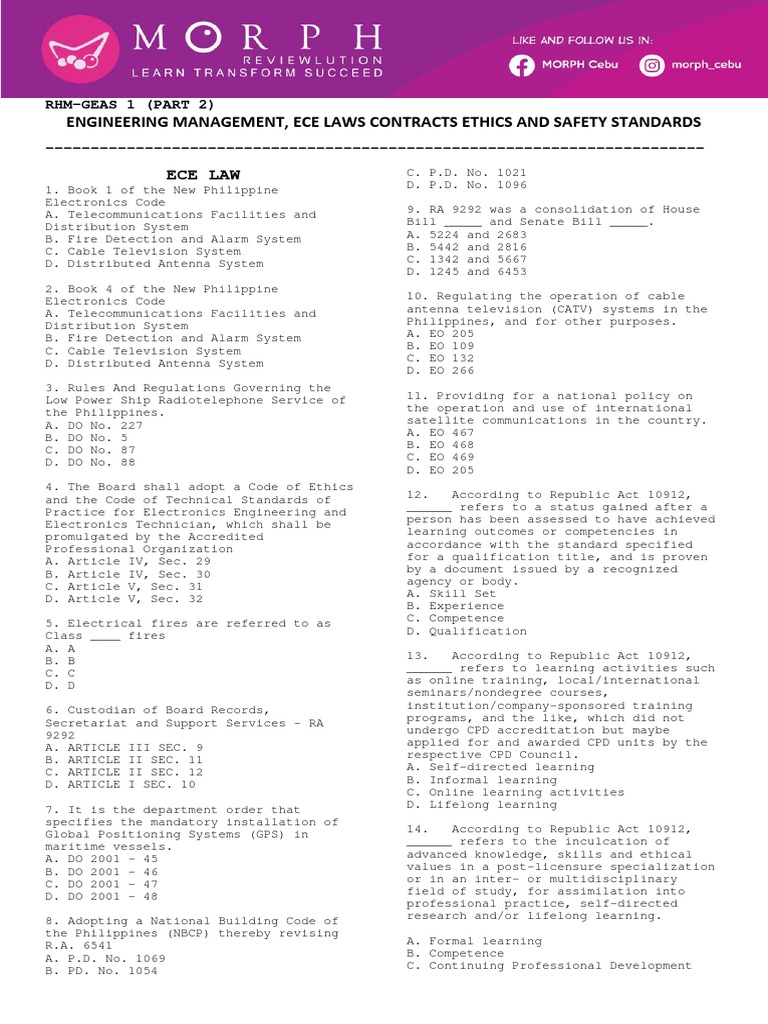 Engineering Management, Ece Laws Contracts Ethics and Safety Standards ...