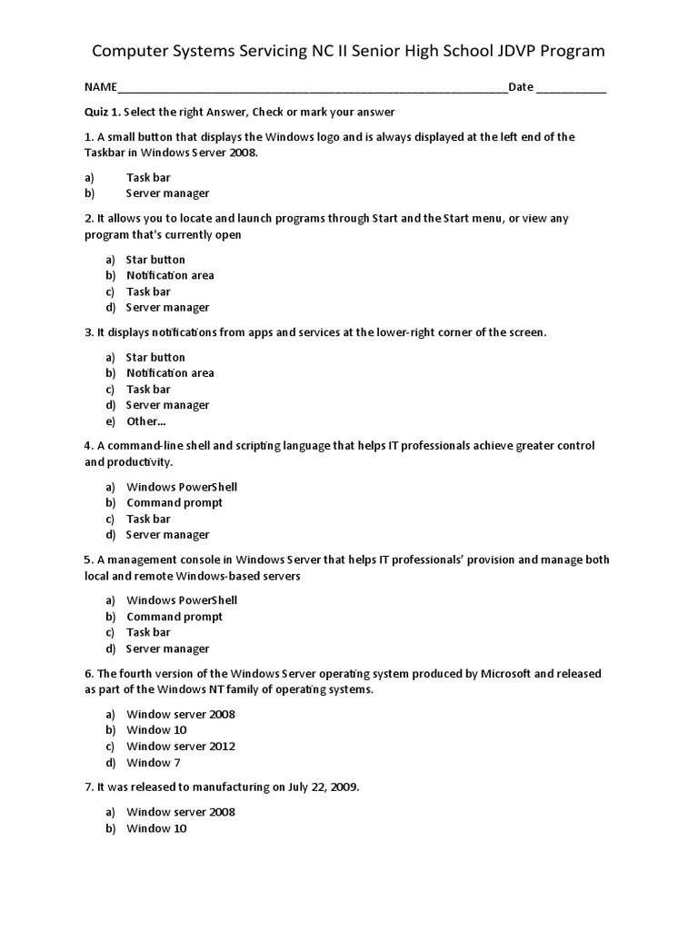 Quiz-1 (1) | PDF | Microsoft Windows | Command Line Interface