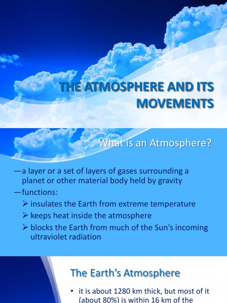 The Atmosphere | PDF | Atmosphere | Atmosphere Of Earth