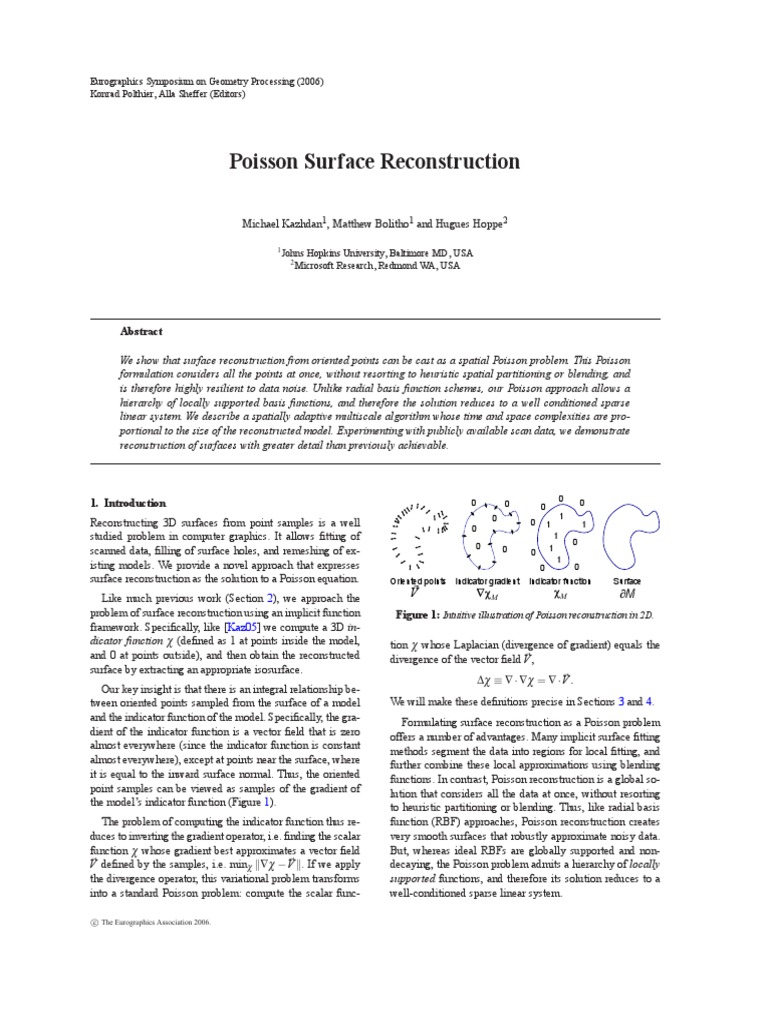 Poisson Recon | PDF | Function (Mathematics) | Gradient