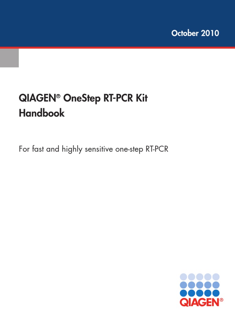 Qiagen Onestep RT-PCR Kit Handbook | PDF | Reverse Transcription ...