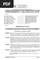 Solid Waste Management Barangay Ordinance Template | PDF | Waste Management | Municipal Solid Waste