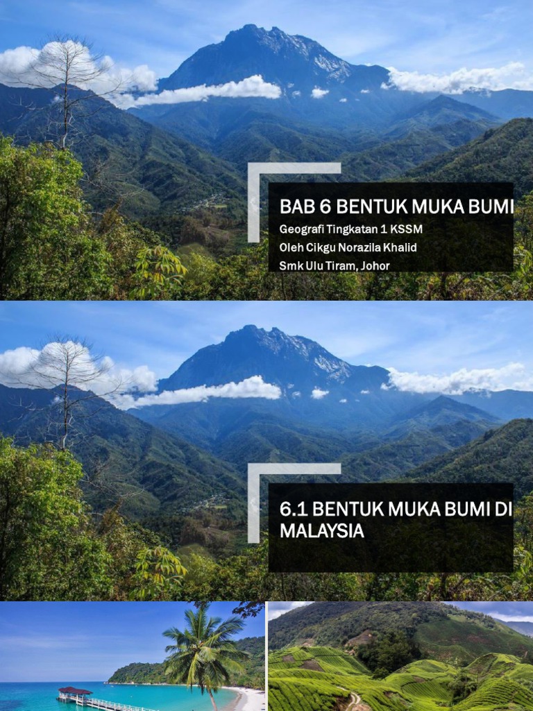 GEO T1 KSSM Bab 6 Bentuk Muka Bumi Zila Khalid ) | PDF