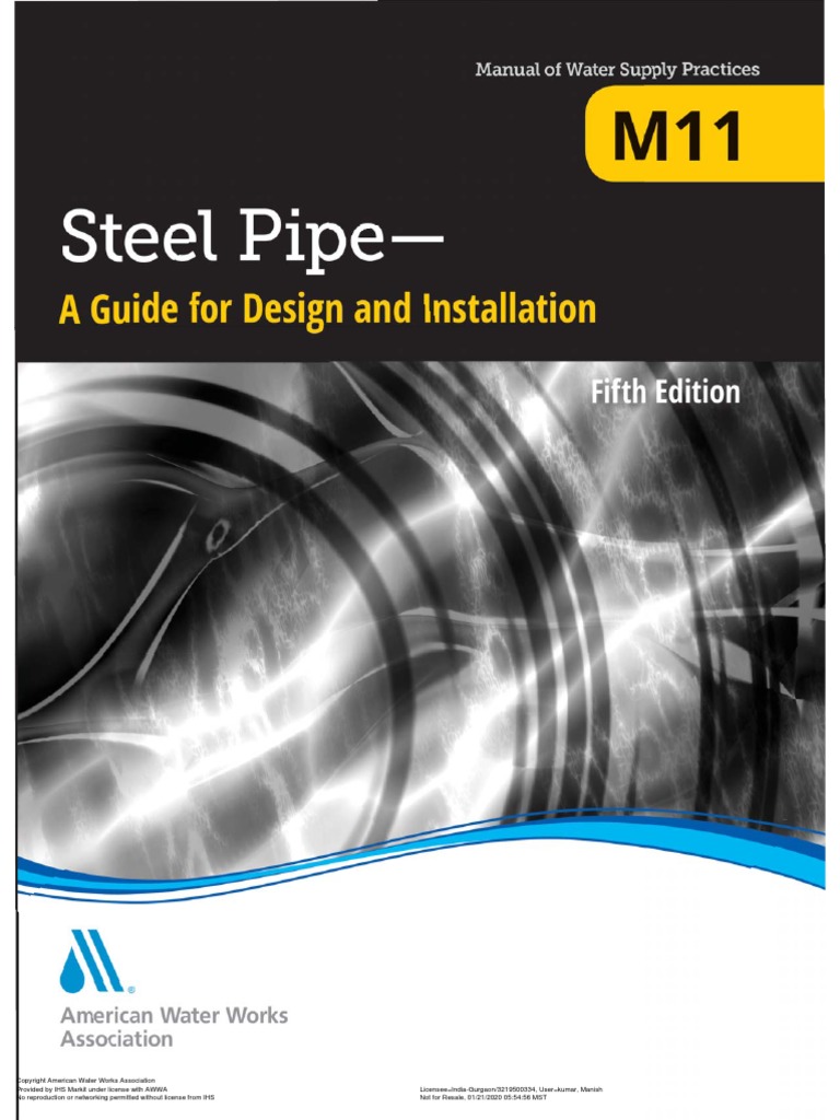 AWWA M11 - 5th Edition | PDF | Pipe (Fluid Conveyance) | Corrosion