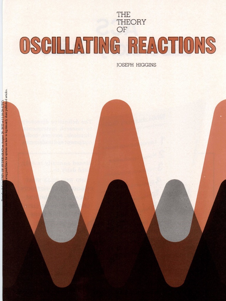 The Theory of Oscillating Reactions-Joseph Higgins | PDF | Damping | Oscillation