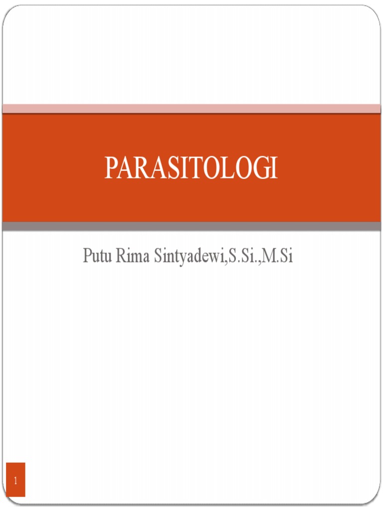 Materi Kuliah Parasitologi | PDF