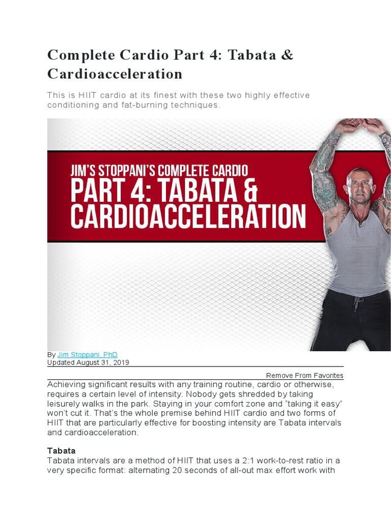 Complete Cardio Part 4 | Download Free PDF | Kettlebell | High ...