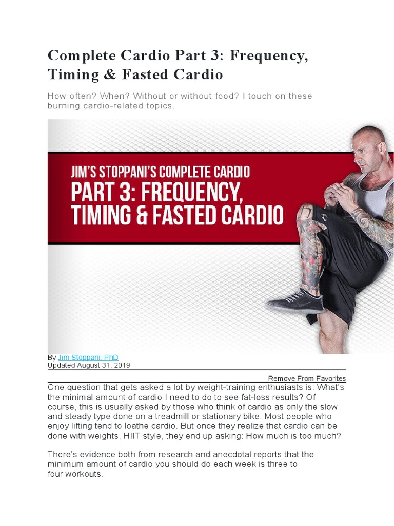 Complete Cardio Part 3 | PDF | High Intensity Interval Training ...