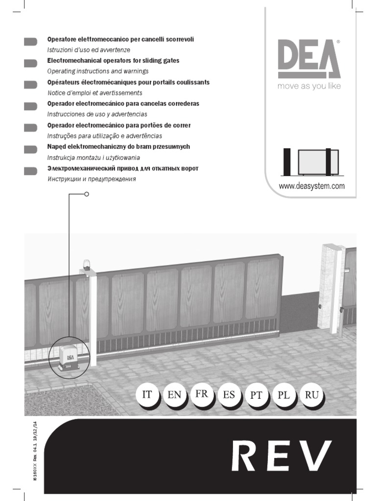 Dea - Motor Corredizo Rev - Manual Español - 30 Nov 2018 | PDF | Imán ...