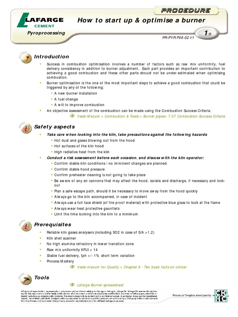 Burner Optimization in Pyroprocessing | PDF | Combustion | Flow Measurement