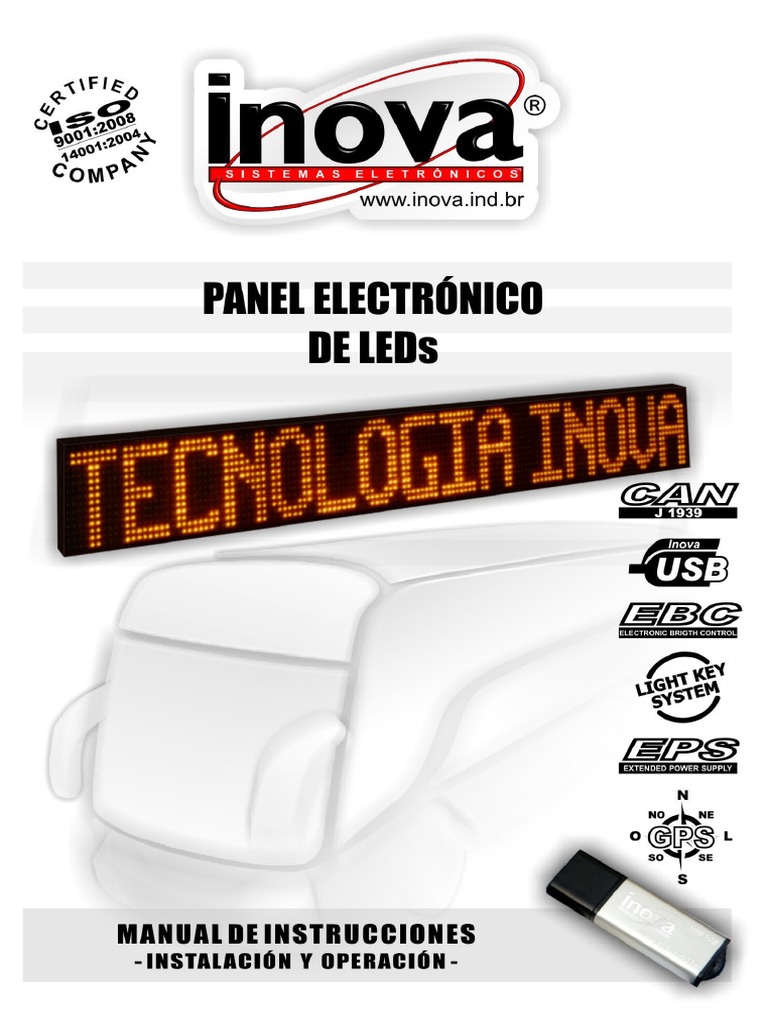 Manual de Instalación Inova Itinerário | PDF | Diodo emisor de luz ...
