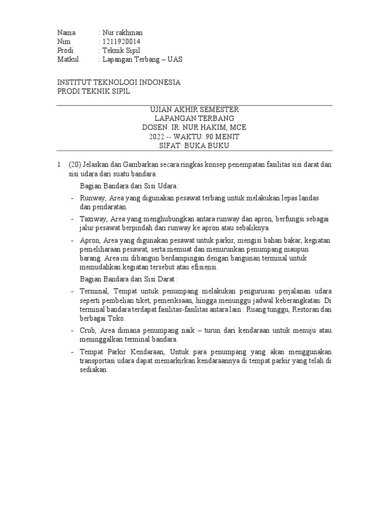 Uas - Lapter - Nur Rakhamn - 1211920014 | PDF | Teknologi & Rekayasa