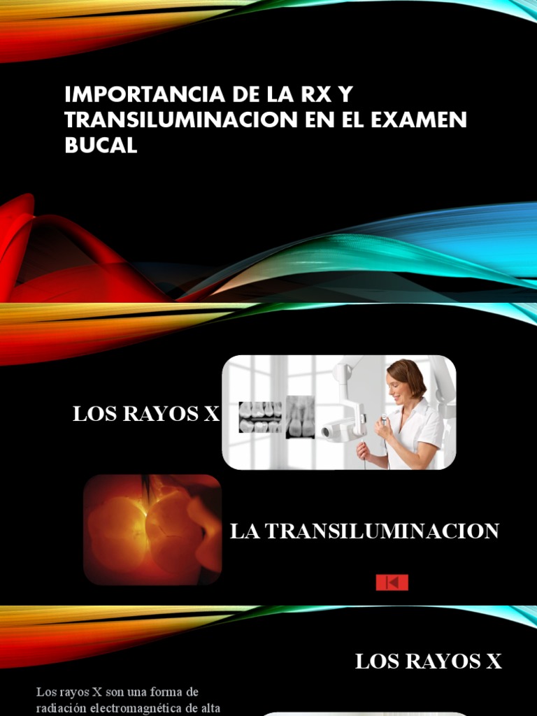 Importancia de La RX y Transiluminacion en El | PDF | Odontología ...