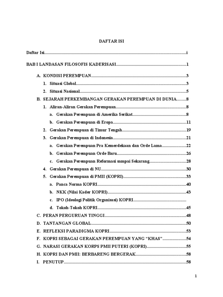 Buku Kaderisasi | PDF