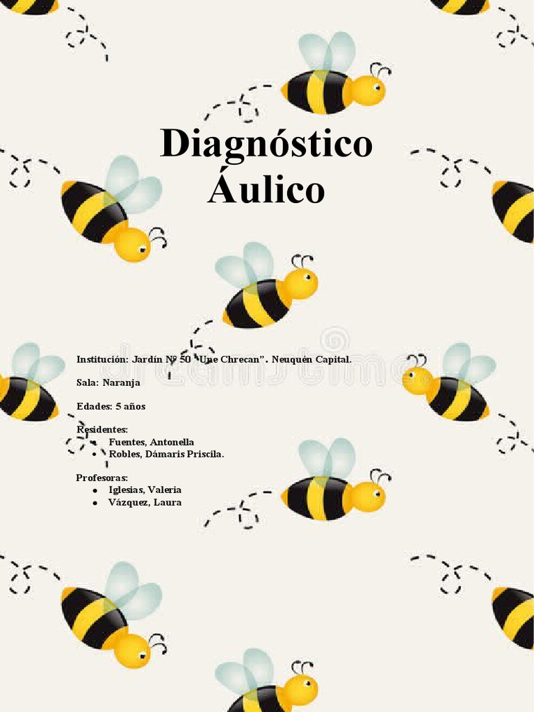 Diagnóstico Áulico Sala Naranja | PDF | Educación de la primera infancia