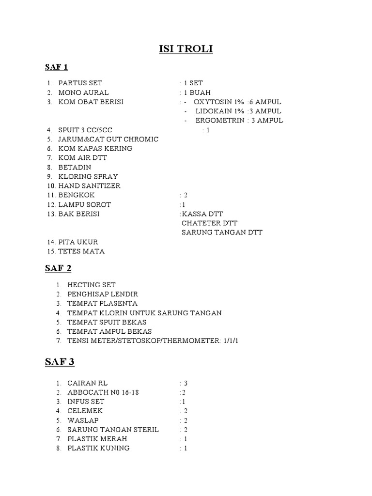 Isi Troli Partus | PDF