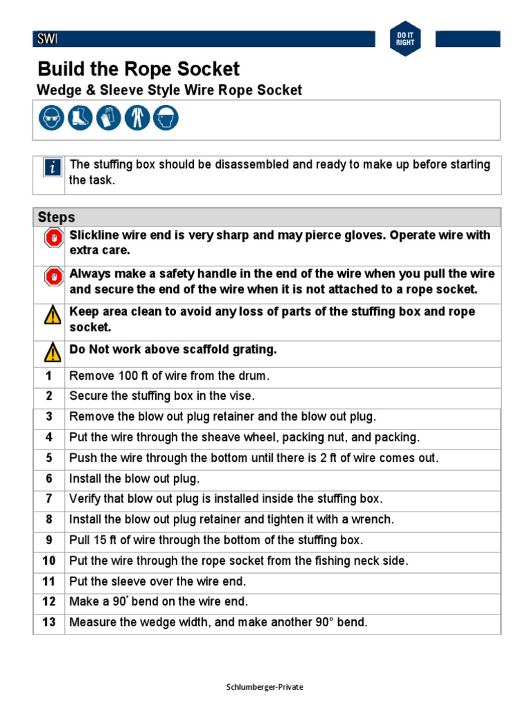 Build The Rope Socket Wire Sleeve Wedge 6859499 01 | PDF | Rope | Equipment