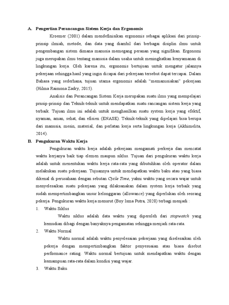 Pembahasan Analisis Dan Perancangan Kerja | PDF