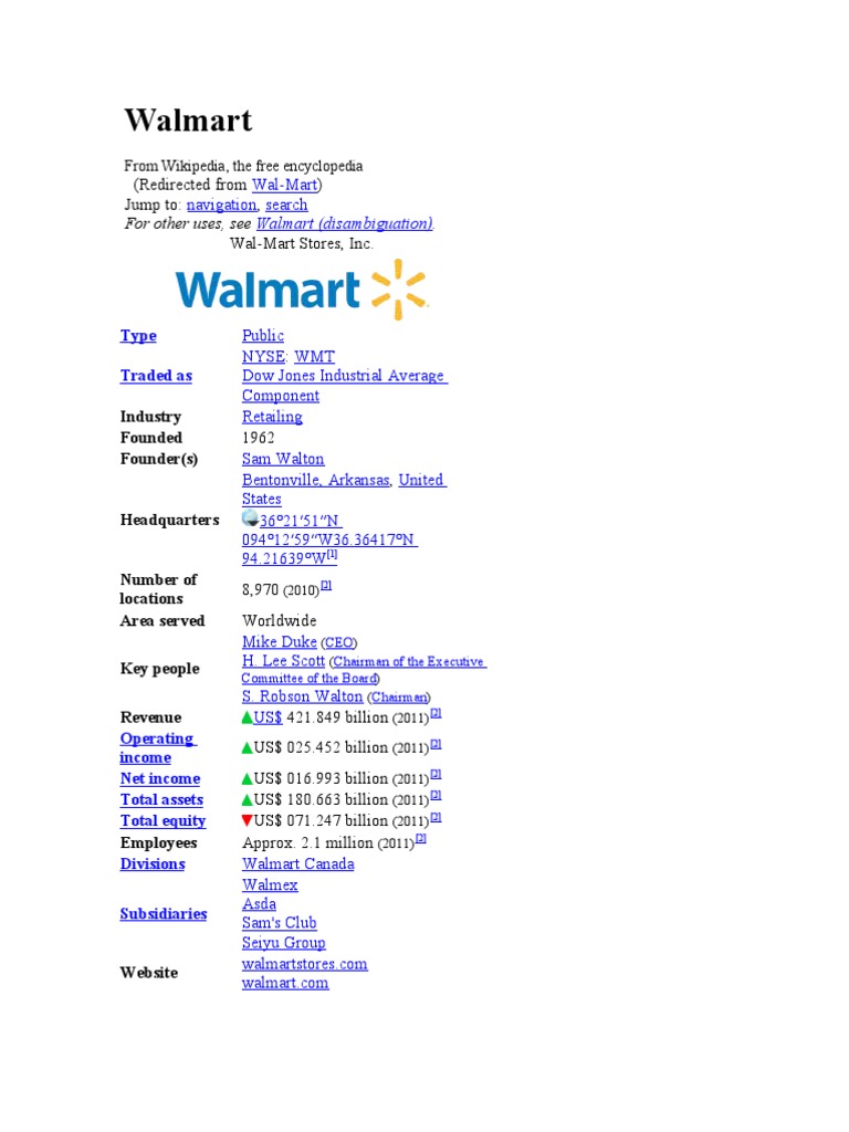 Walmart | Download Free PDF | Walmart | Retail