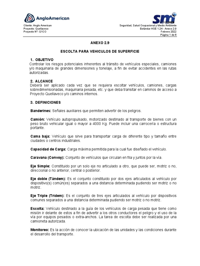 HSE Manual Rev. 5 - Febrero 2022-689-702 - PLOTEO DE UNIDADES | PDF | Eje | Camión