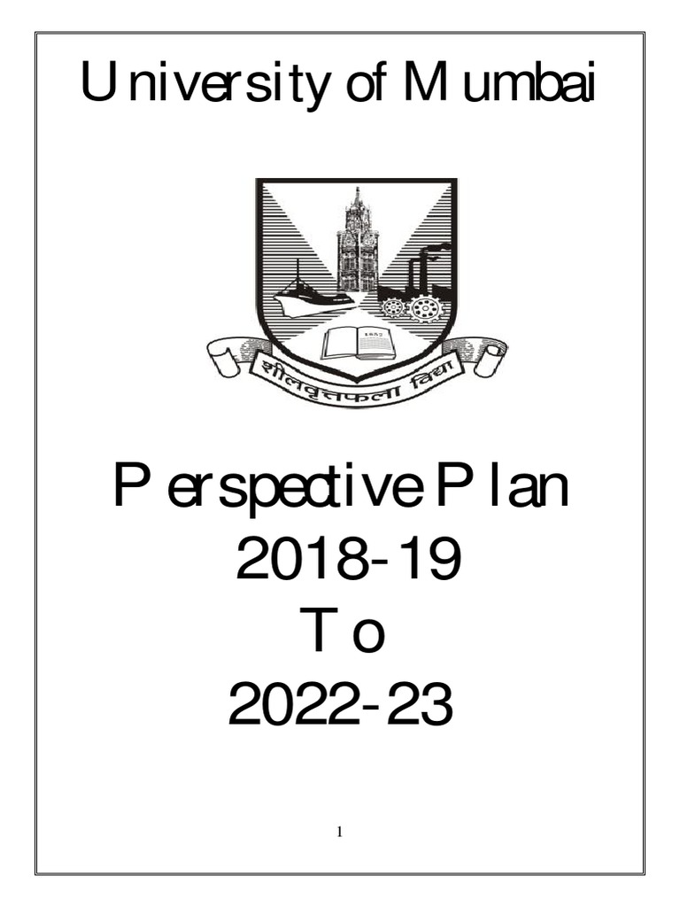 Perspective Plan Kalina | Download Free PDF | Governance | Mumbai