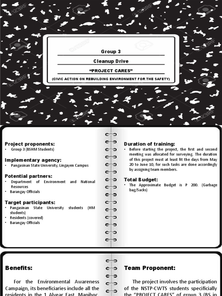 Group 3 Cleanup Drive: "Project Cares" | PDF | Environment | Economy ...