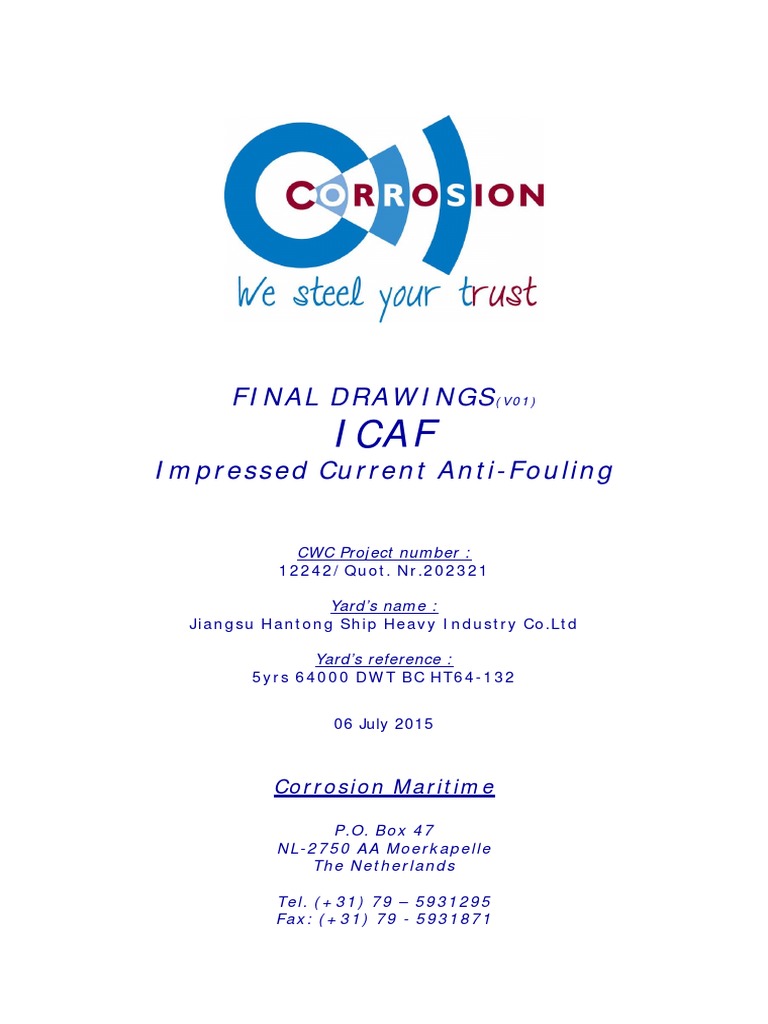 ICAF System Quotation for Ship Protection | PDF | Corrosion | Materials