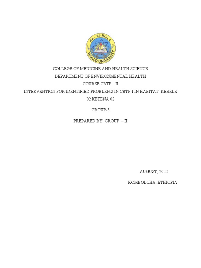 CBTP Phase II: Community Health Interventions | PDF | Wash | Hand Washing