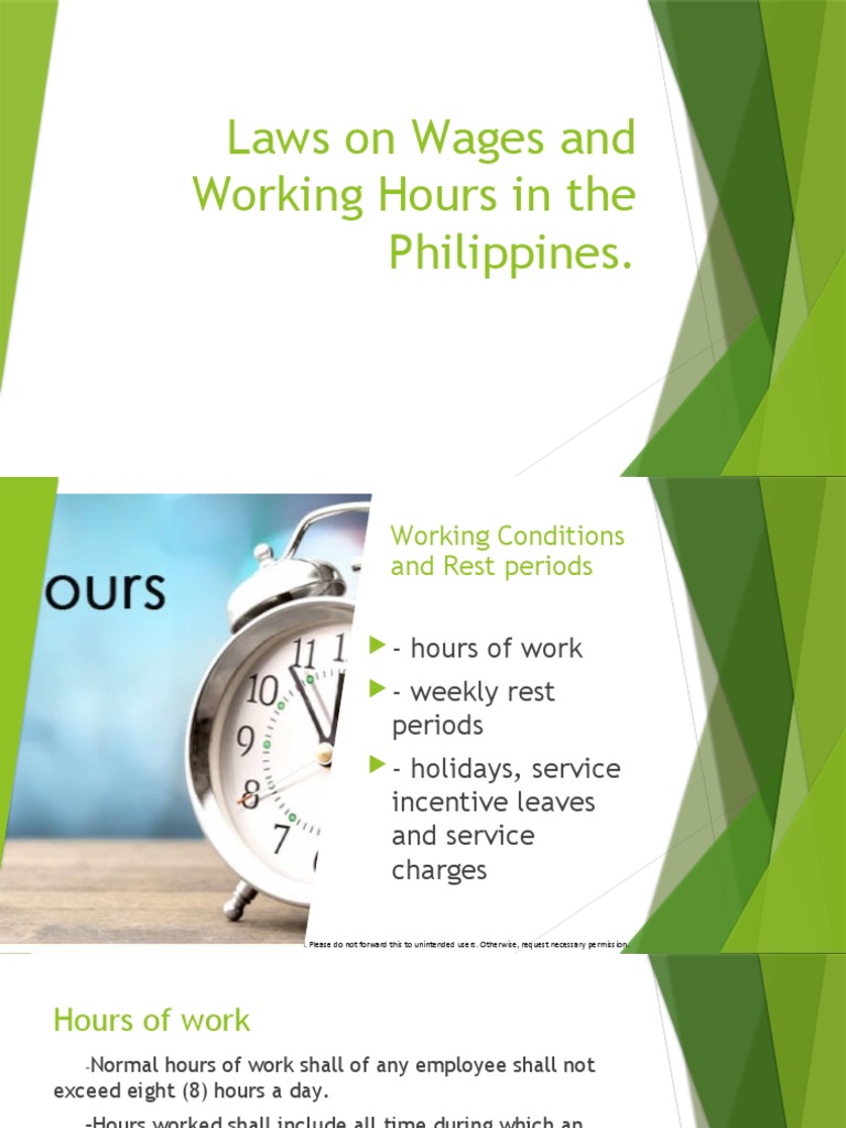 Laws On Wages and Working Hours in The | PDF | Cost Of Living | Employment