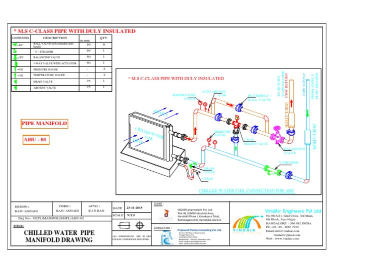 HPL-Pipe Manifold Drg-Model | PDF | Valve | Home Appliance