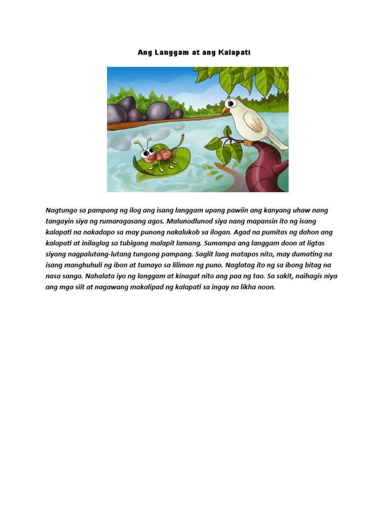 Ang Langgam at Ang Kalapati | PDF
