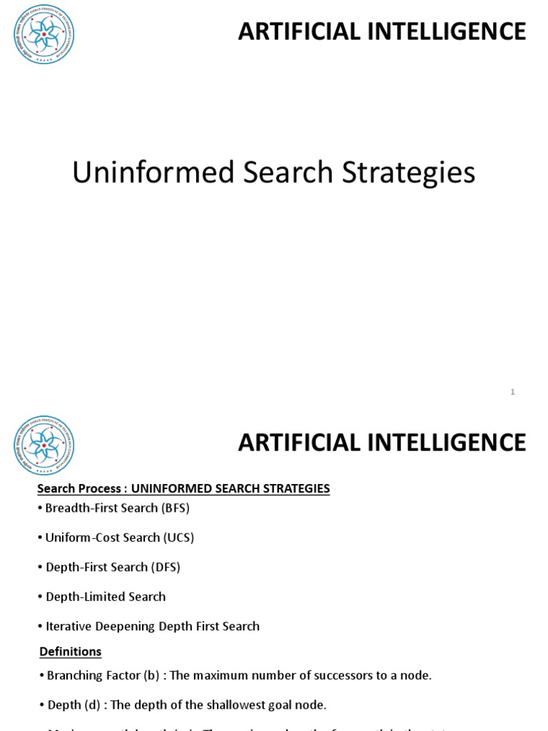 Lecture On AI - Uninformed Search | PDF | Graph Theory | Algorithms